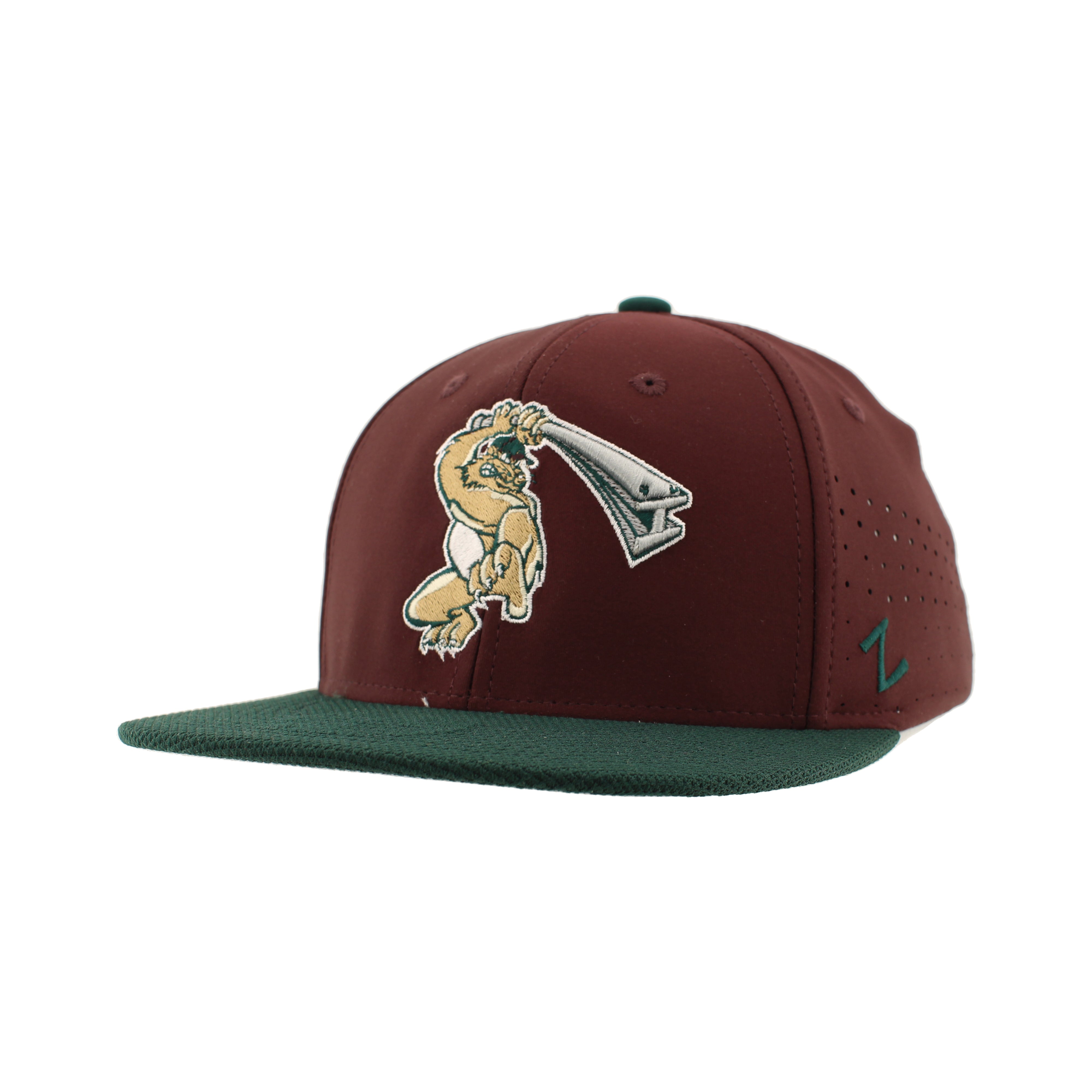 Zephyr Fitted On Field Team Cap Rusty – Gary SouthShore RailCats Team Store